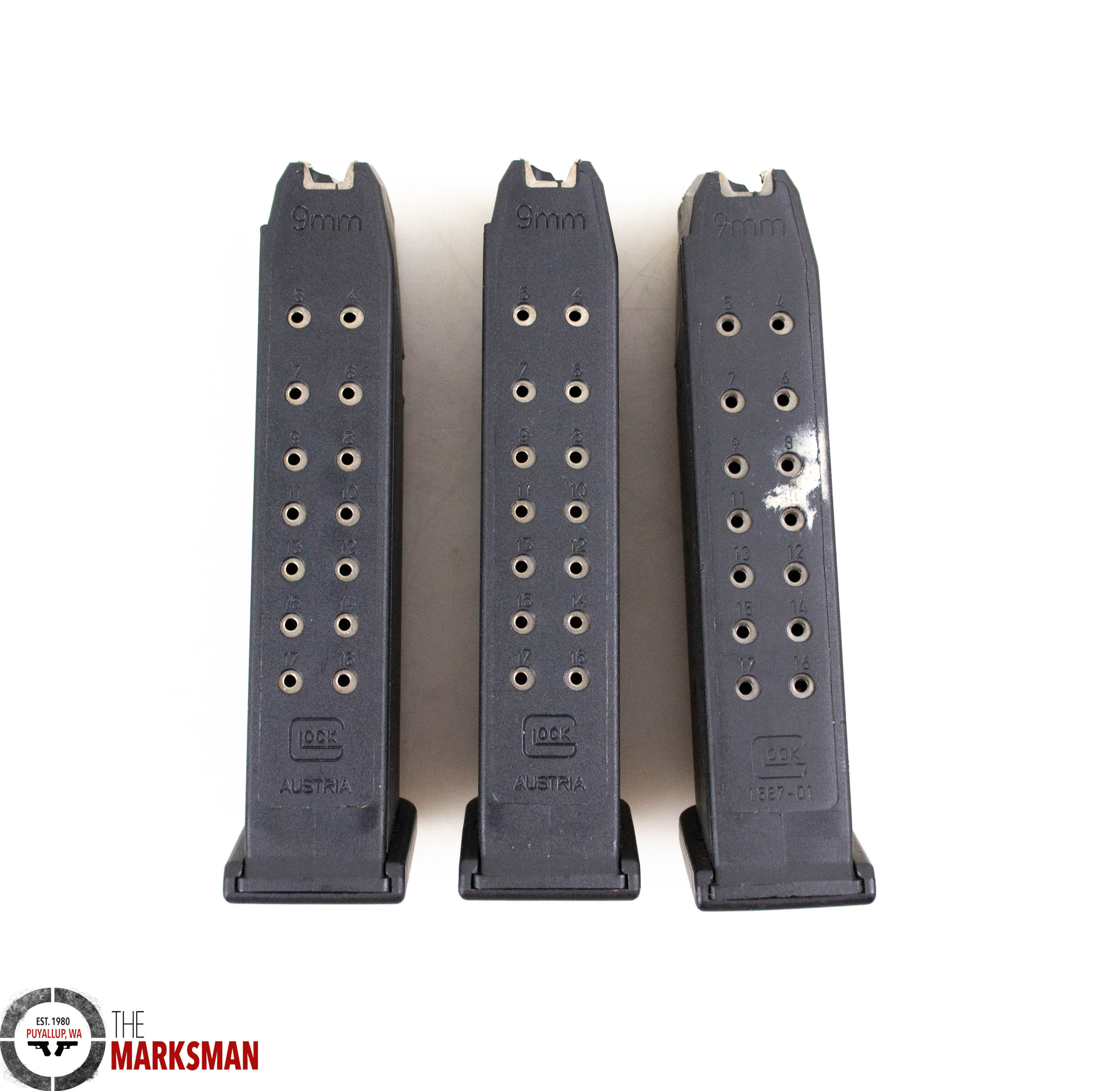 Glock 26 Generation 3, 9mm, Used, With 7 Magazines and Factory Case ...