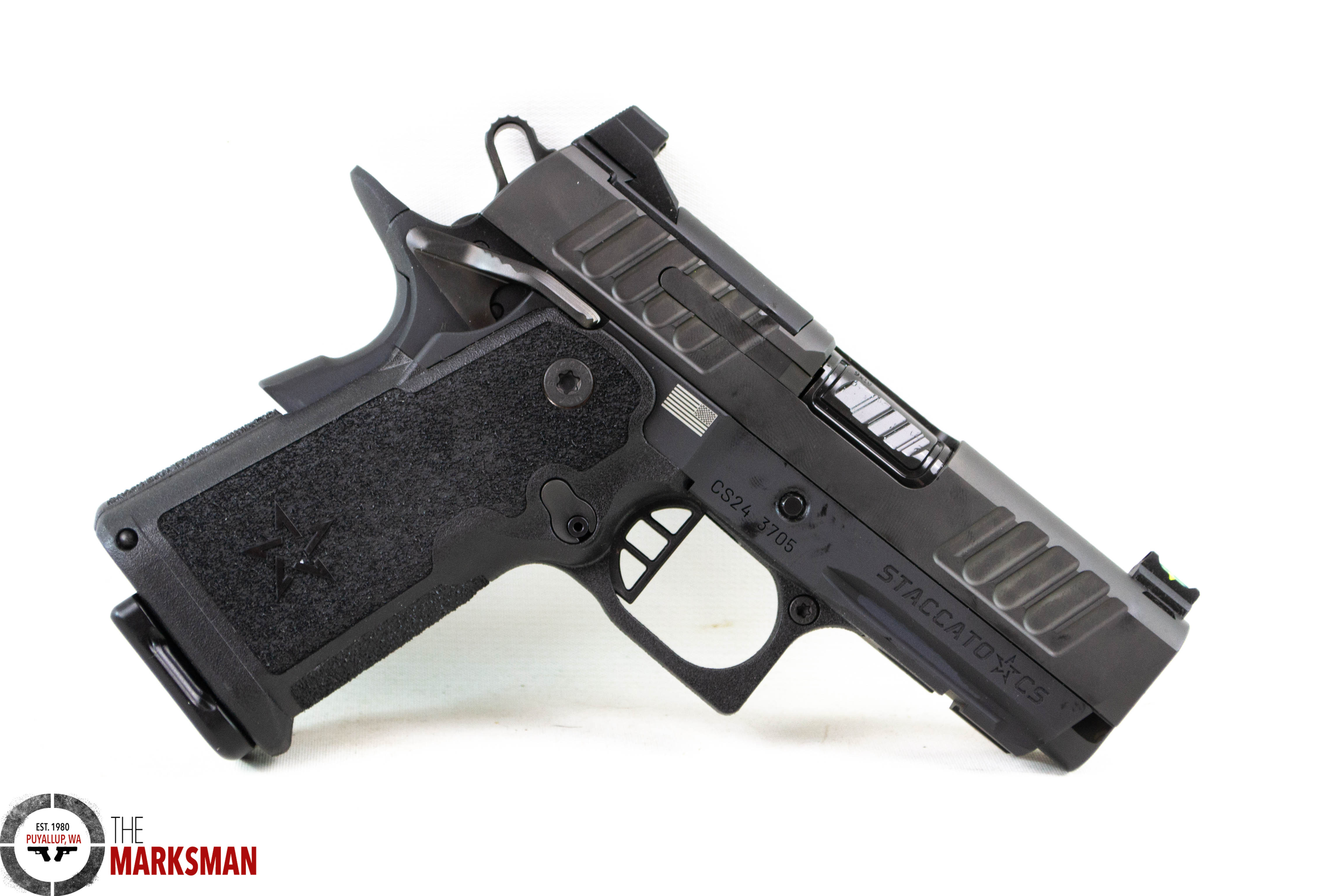STI 2011 Staccato CS Optic Ready, 9mm, 10 Round Magazines, Flat Trigger ...