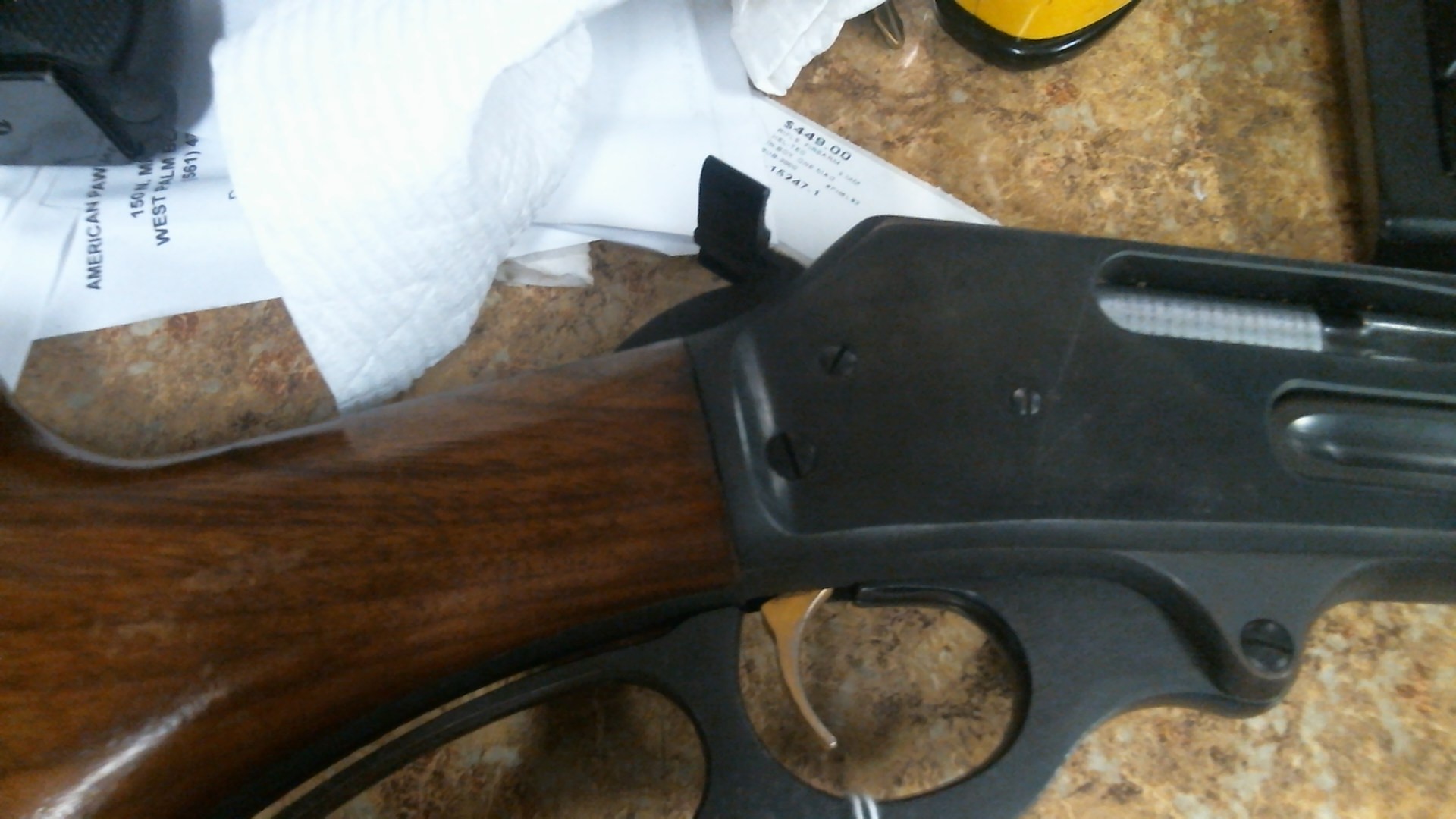 RIFLE MARLIN 336, .35 REM, LEVER; USED WITH BLACK HARD CASE - Lever ...