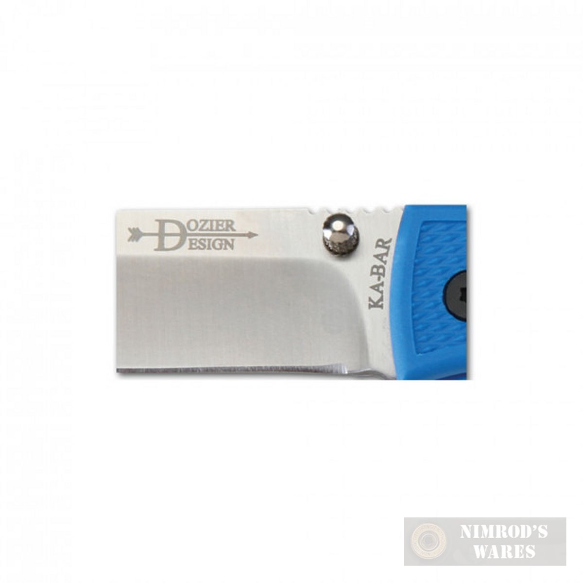 Ka-Bar DOZIER HUNTER KNIFE Folding 3" Thumb Stud BLUE 4062BL - Pocket ...