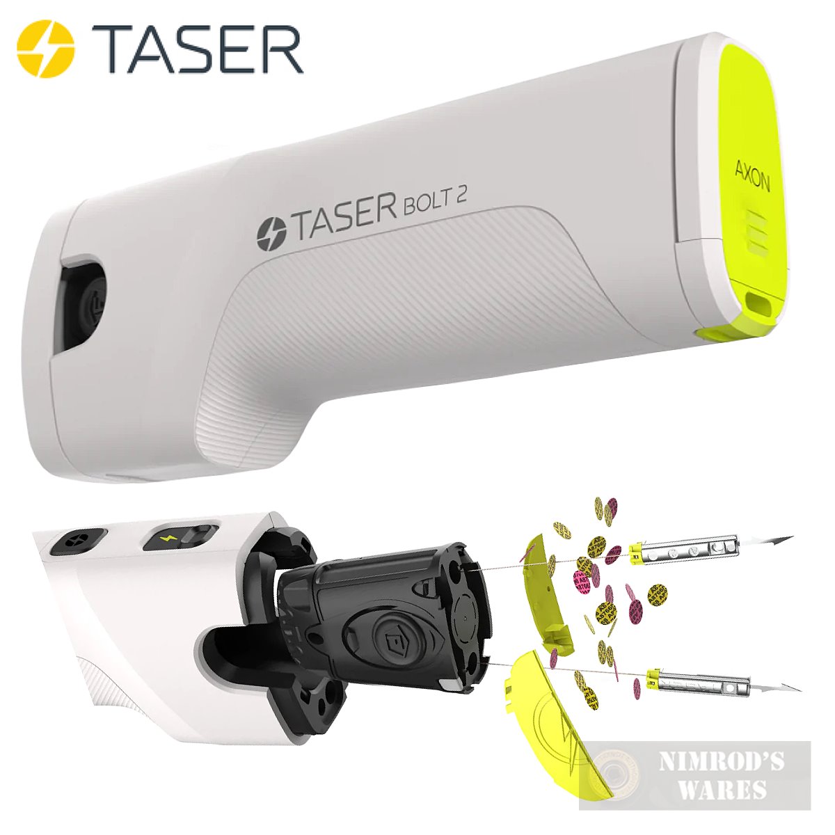 Taser BOLT 2 Energy Weapon 15ft Range Self-Defense + Flashlight 100068 ...