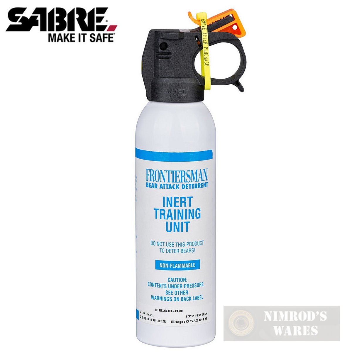 Sabre Frontiersman PRACTICE Bear & Mountain Lion Spray FBADX-00 - Less ...