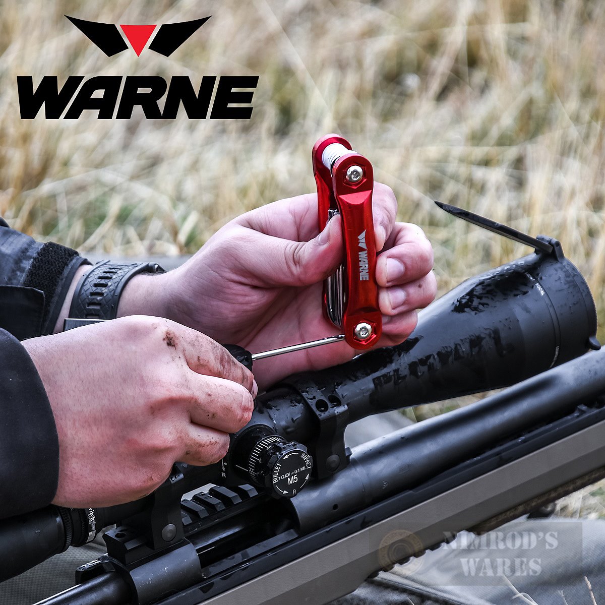 Warne Gun Range Multi-TOOL 12 Drivers Maintain Adjust Install RT-1 ...