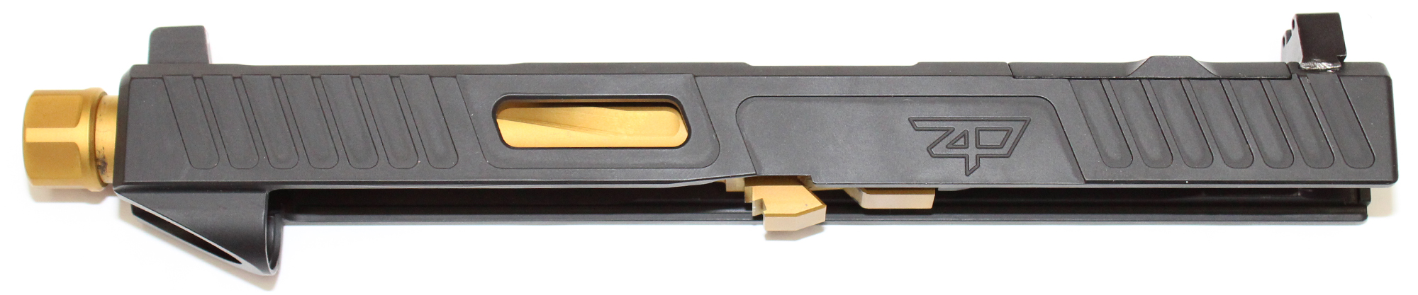 Zaffiri Precision Glock 34 Gen 4 Slide & TiN Spiral Fluted Gold 9mm ...