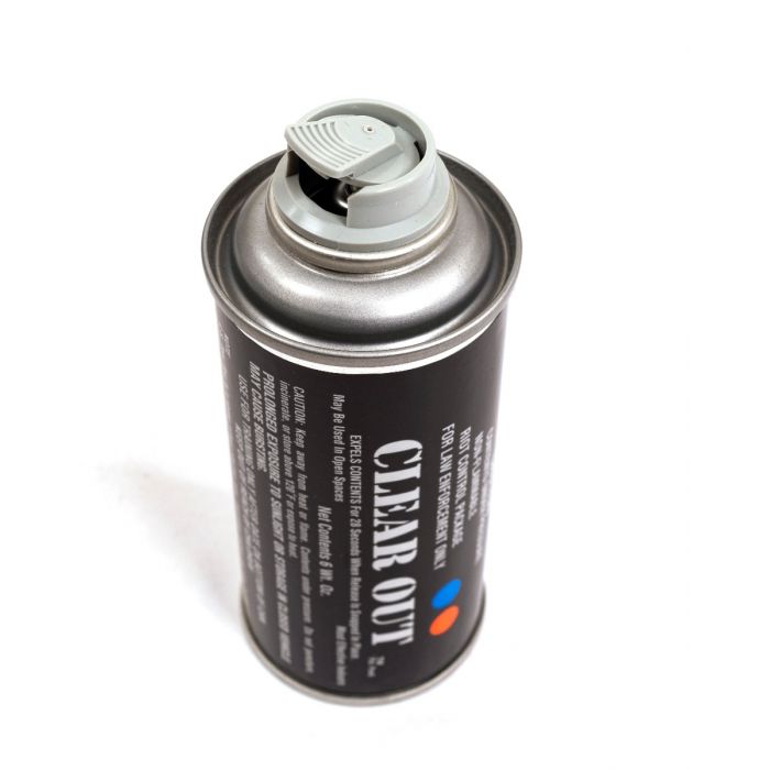Clear Out 6oz Tear Gas Grenade 1% CS / 1% OC Mix Aerosol - Less-Lethal ...