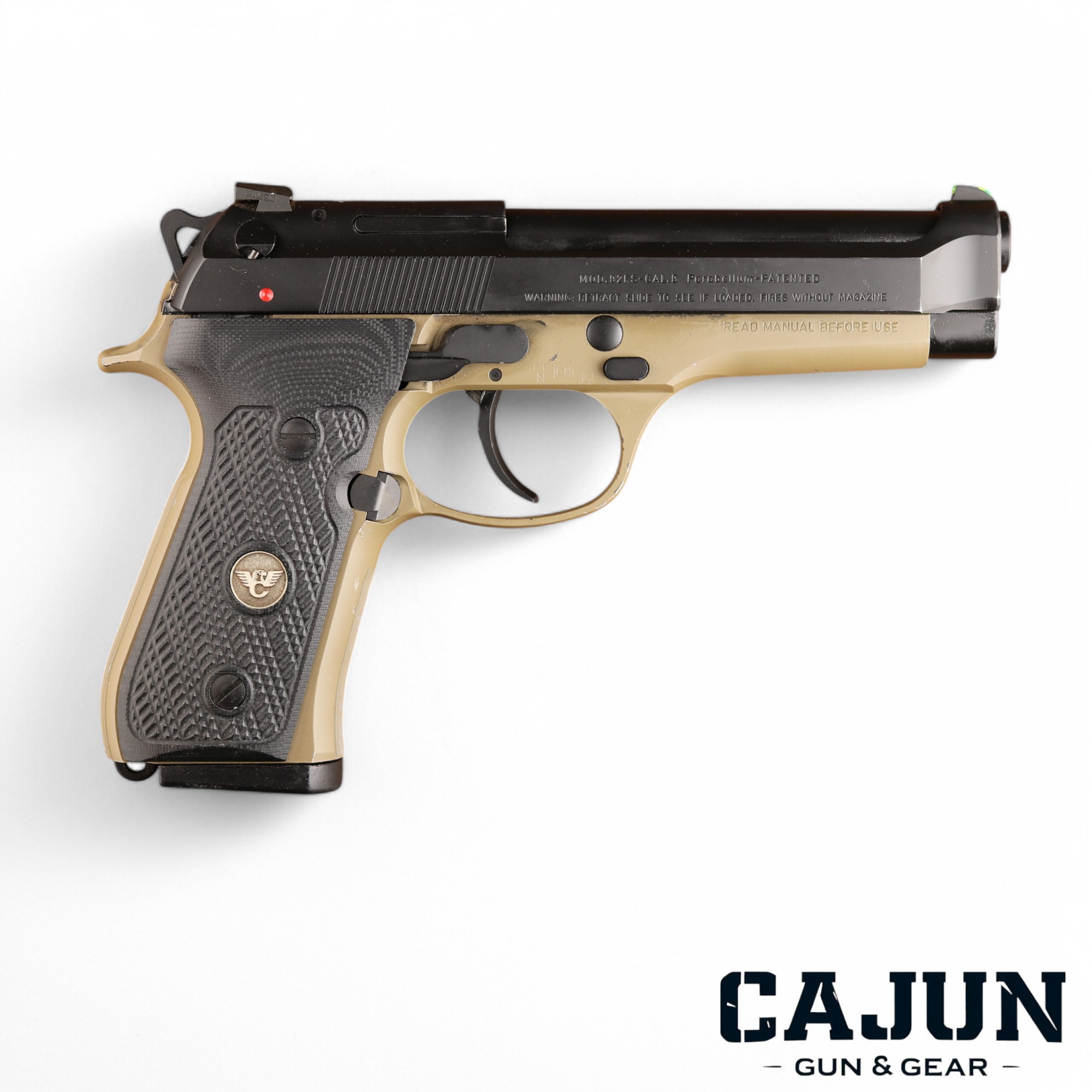 Beretta / Wilson Combat 92FS 9mm FDE Frame Holster and Big Boy Mag ...