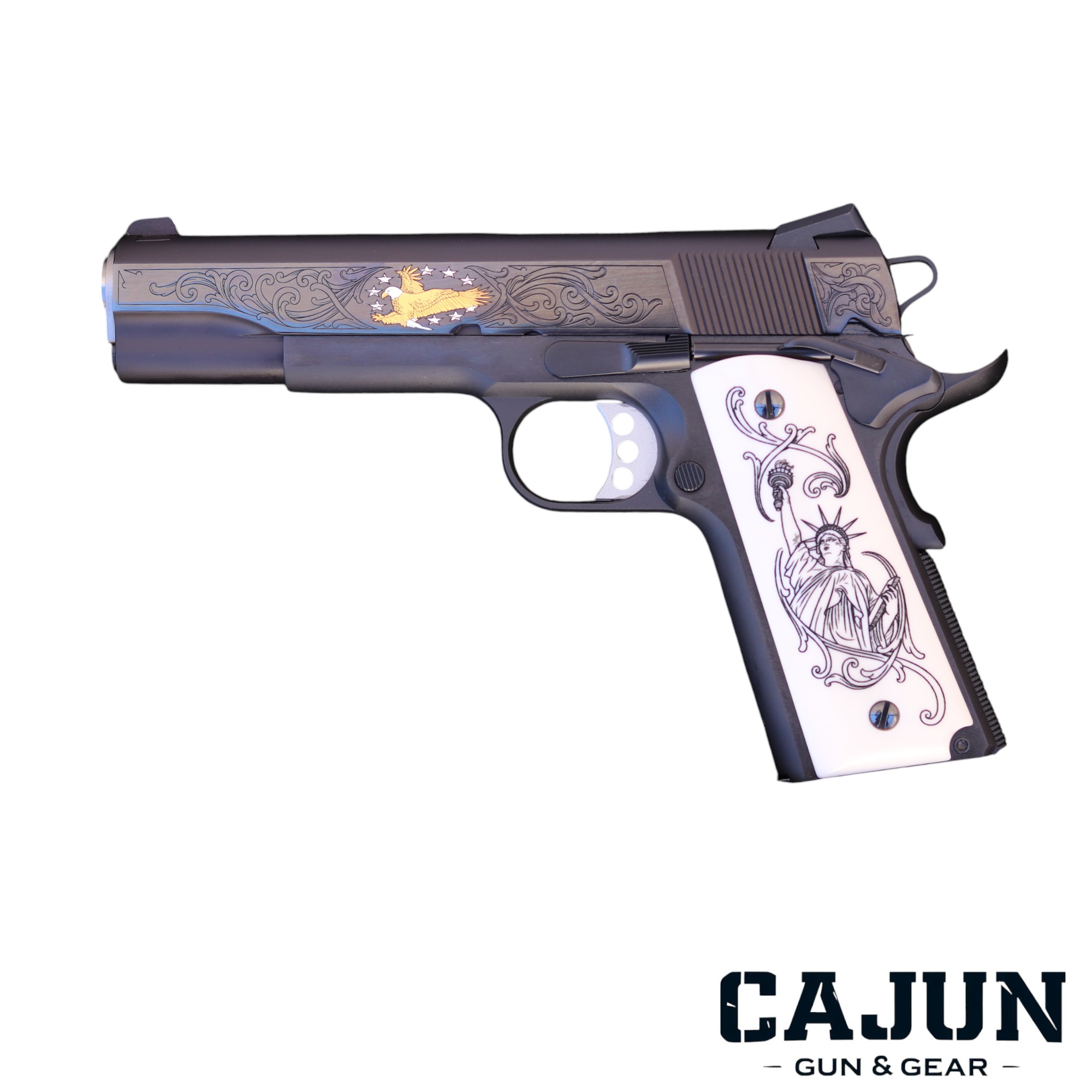 Springfield Armory Garrison 1911 Patriot Engraved Blued .45 ACP Limited ...