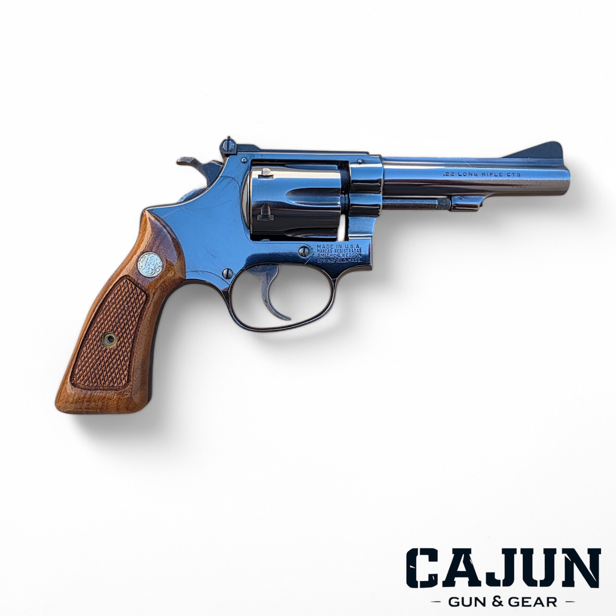 Smith & Wesson 34-1 Kit Gun 1968 .22 LR 4" Barrel Blued original box ...