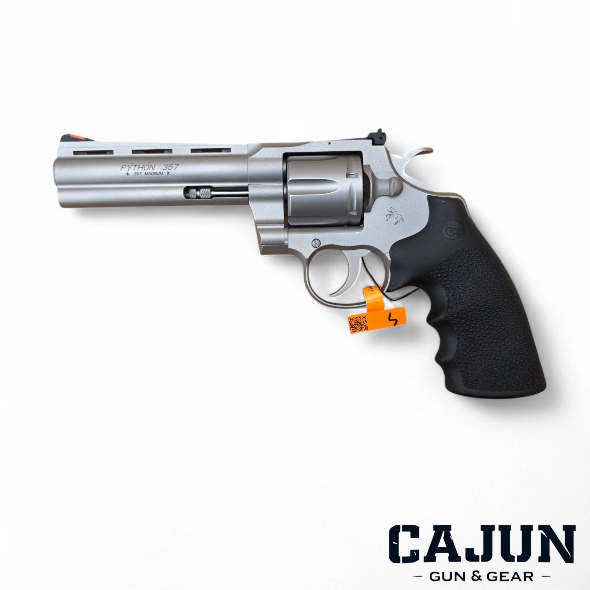 Colt Python .357 Mag 6rd 5" Stainless Vent Rib Factory Blem - Revolvers ...