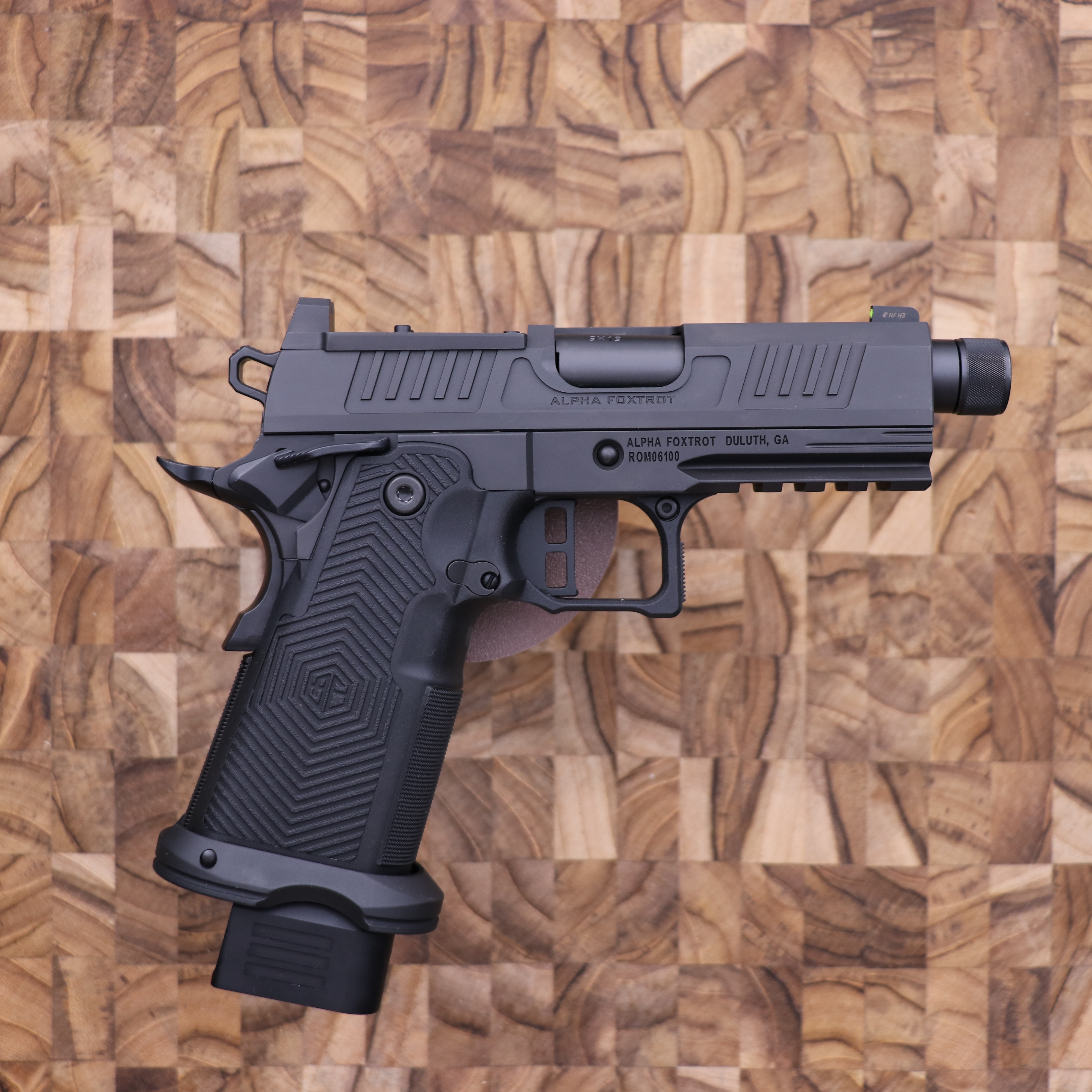 ROMULUS 3.5IN MOS ADAPTER BULL RAMPED THREAD DLC BLACK 19RD - Semi Auto ...