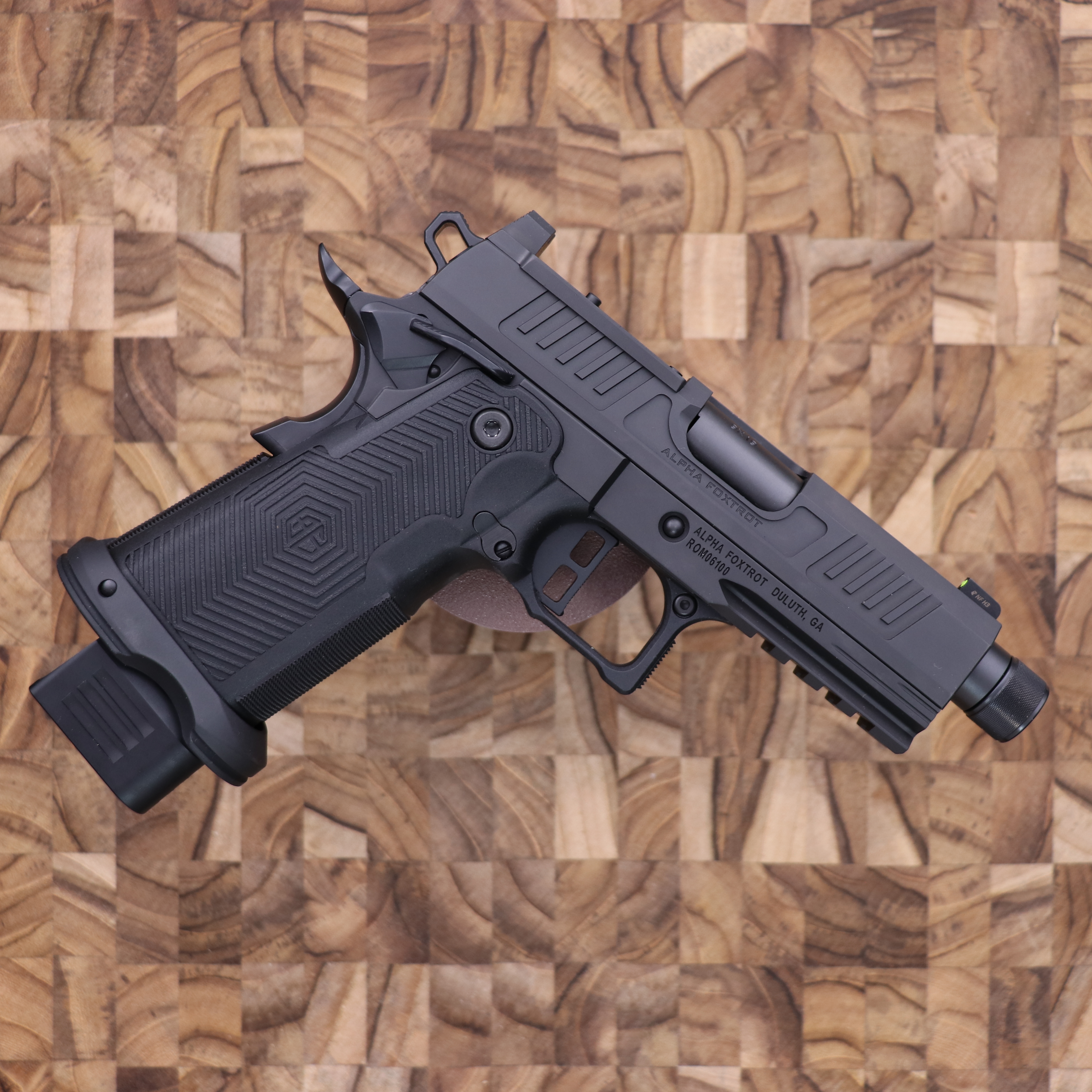 ROMULUS 3.5IN MOS ADAPTER BULL RAMPED THREAD DLC BLACK 19RD - Semi Auto ...