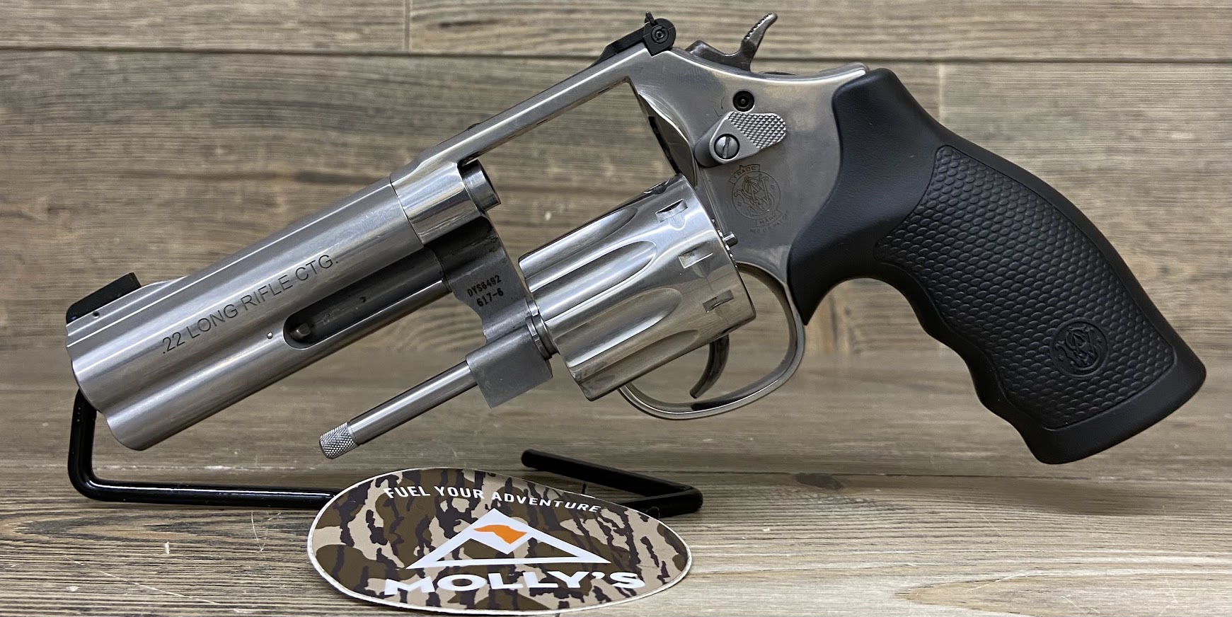 PENNY AUCTION! S&W Model 617 22 LR 4" Barrel 10rd Cylinder K-Frame ...